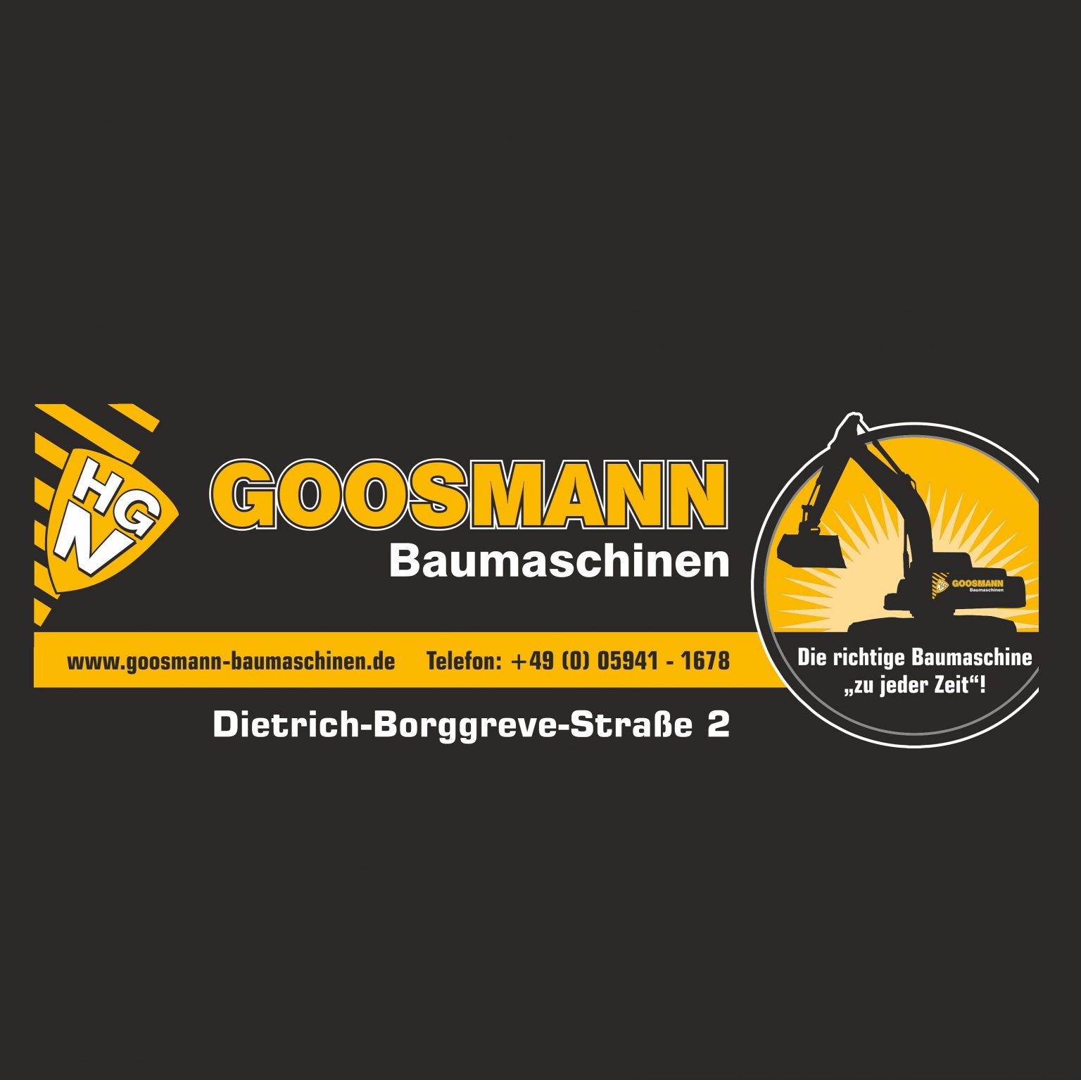 Goosmann Baumaschinen – Die richtige Baumaschine "zu jeder Zeit"!